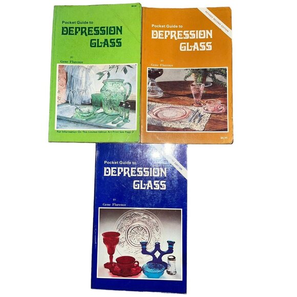 Depression Glass | Other | Pocket Guide To Depression Glass Set Green ...